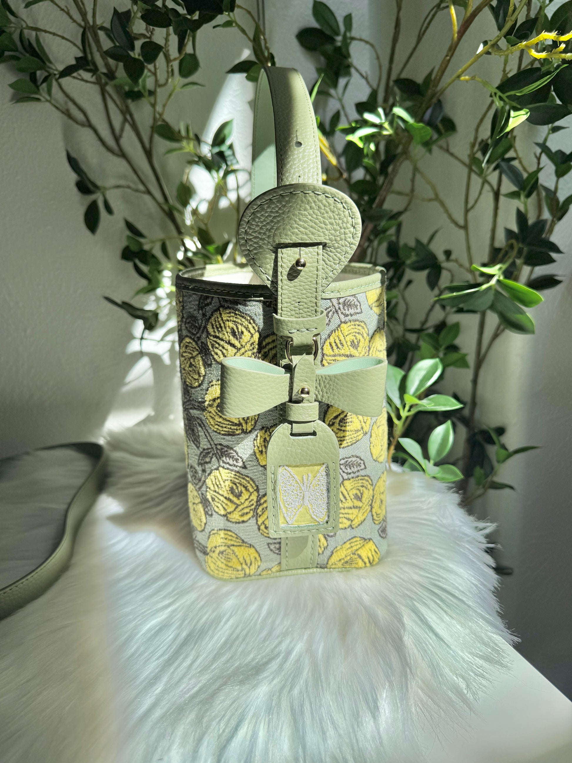 ESH Exclusive Collection - Yellow Rosy | Butterfly Bucket Bag | mina p ...