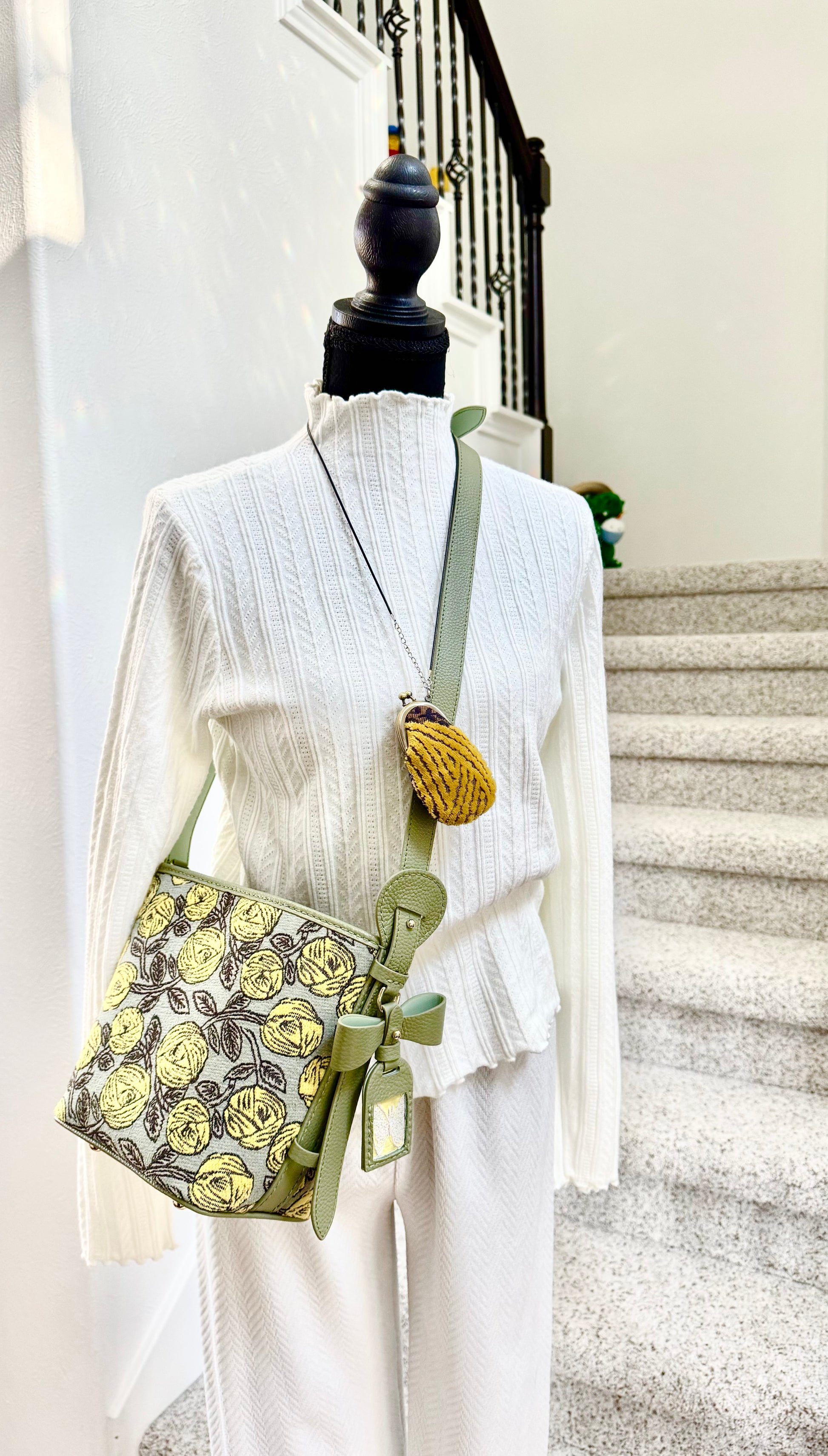 ESH Exclusive Collection - Yellow Rosy | Butterfly Bucket Bag | mina p ...