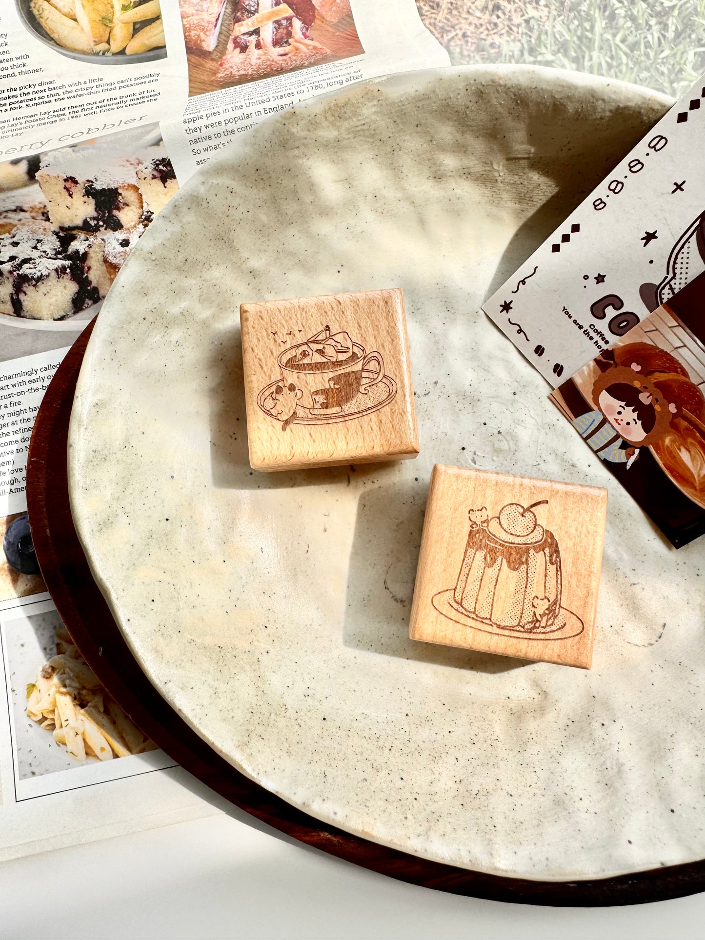 Light Rain - Dessert | Rubber Stamp – Emma Stationery Haul